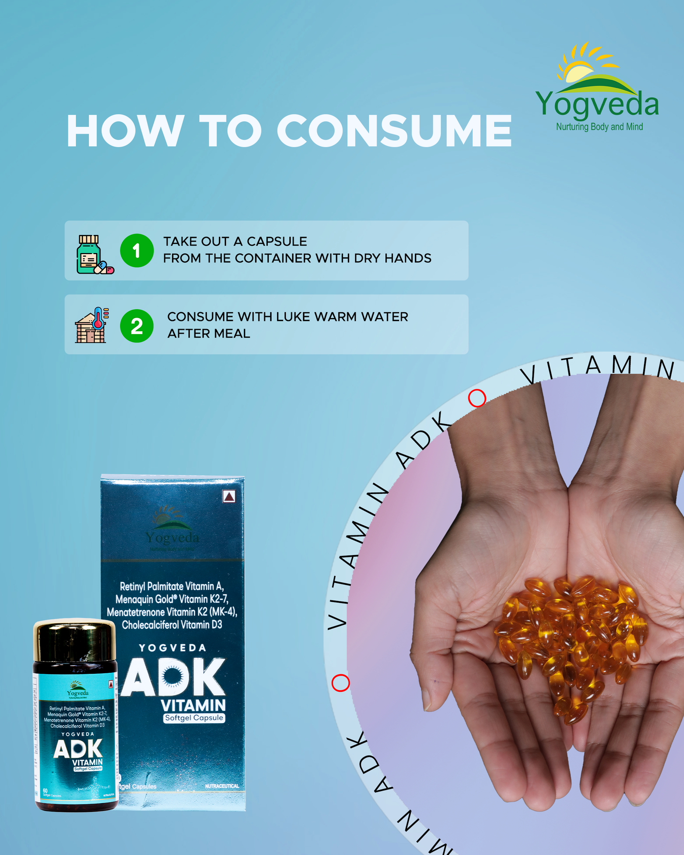 Best ADK Supplement For Multivitamins | Vitamin ADK (Softgel Capsule ...